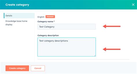 Manage Knowledge Base Categories Subcategories And Tags