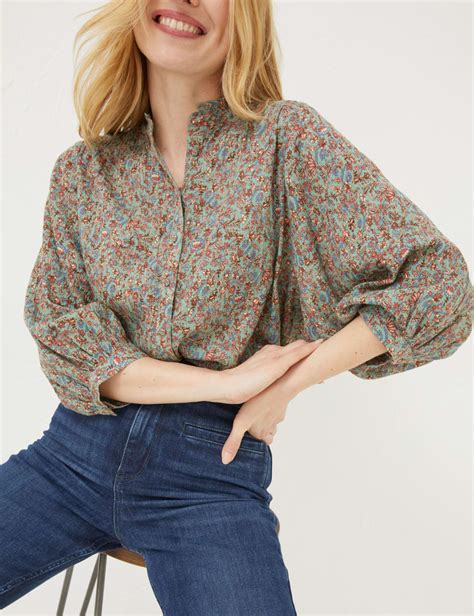 Womens Green Shirts And Blouses Mands