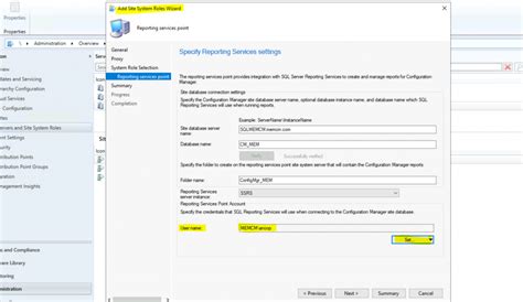 install configmgr ssrs reporting services point sccm configuration manager htmd blog