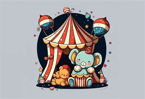 Circus Kawaii Graphic Graphic By Poster Boutique · Creative Fabrica