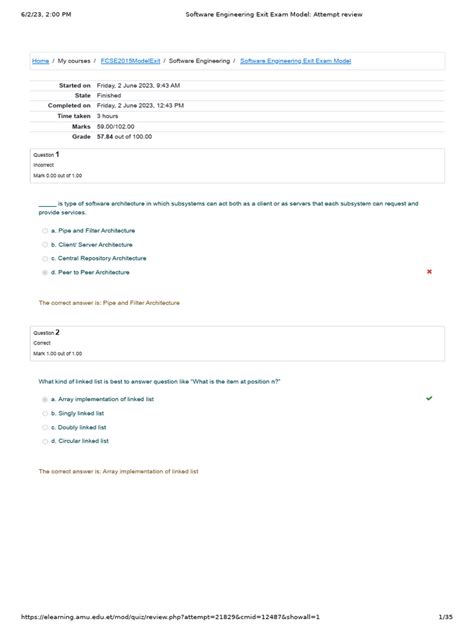 Exit Exam Model Pdf Method Computer Programming Artificial Intelligence