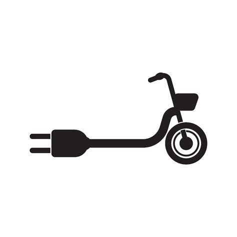 Electric Bike Logo Icon Simple Design Vector Illustration 27562719 Vector Art At Vecteezy