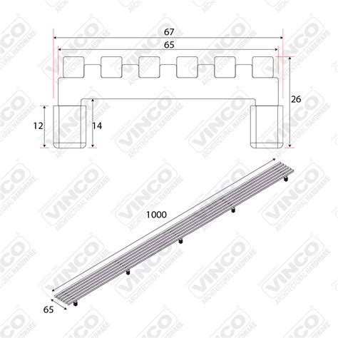 Vinco Zero Threshold Linear Grate