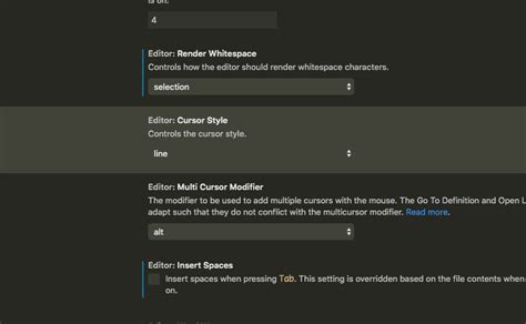 Settings GUI Hover Select Color On Rows Issue Microsoft Vscode GitHub