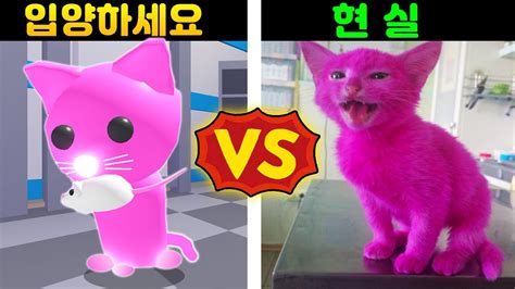 로블록스 입양하세요 Vs 현실 펫건물아이템 전격비교 실제모습 대박입니다ㅋㅋㅋ잉여맨 단미호 김리하 Youtube