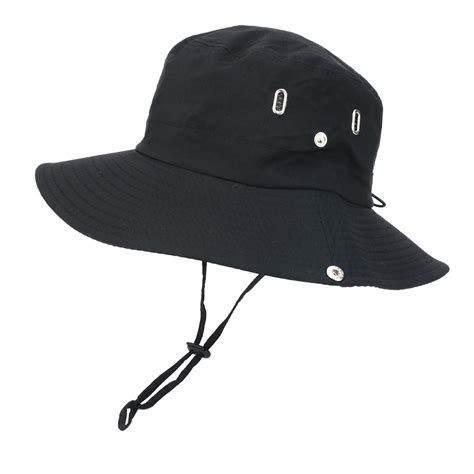 Camo Bucket Hat With Wide Brim Upf 50 Sun Protection Boonie Hat For