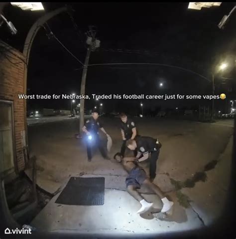 Nebraskas Arik Gilbert Seen On Video During Alleged Burglary Attempt