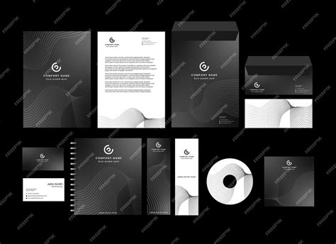 Briefpapier Design Vektorvorlage Corporate Branding Identität Des Unternehmens Premium Vektor