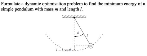 Solved Formulate A Dynamic Optimization Problem To Find The