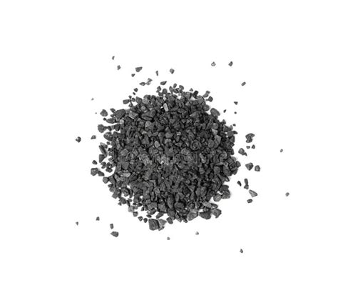 Gravel Pile Isolated Grey Coarse Sand Fine Granular Stones Grit Sand