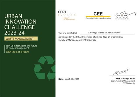 Kartikeya Mishra On Linkedin Urbaninnovation Ceptuniversity Challenge Learning Experience