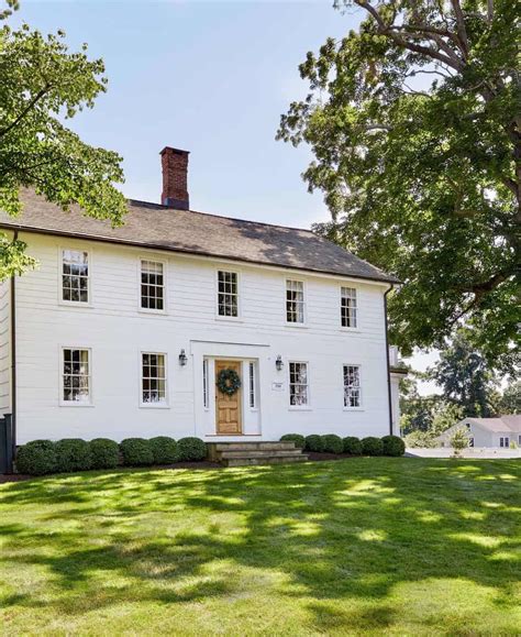 White Colonial Farmhouse
