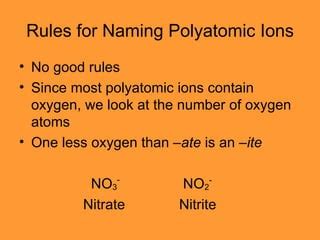 Chemical Names And Formulas Ppt