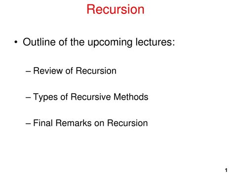 Ppt Recursion Powerpoint Presentation Free Download Id9205176