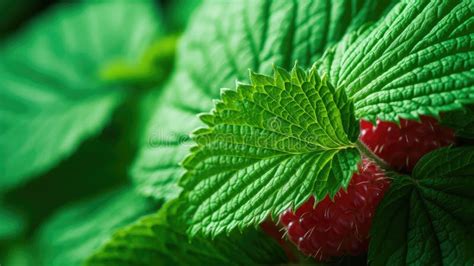 Single Leaf Raspberry Fruit Stock Illustration Illustration Of Leaf