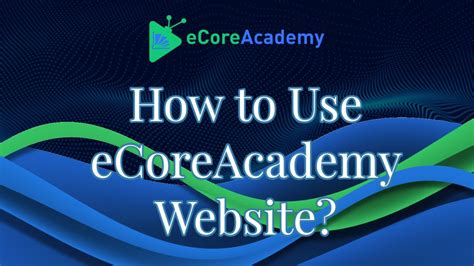 How To Use Ecoreacademy Website Ecoreacademy Anita Raj Youtube