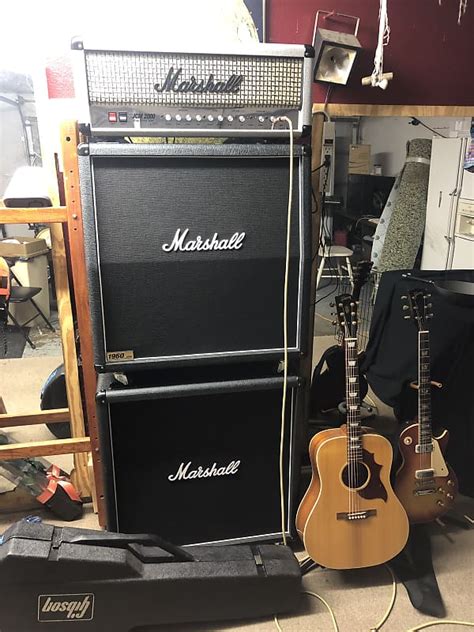 Marshall 1960 Lead A And B Cabinet 300 Watt 4 By 12 With Jcm Reverb