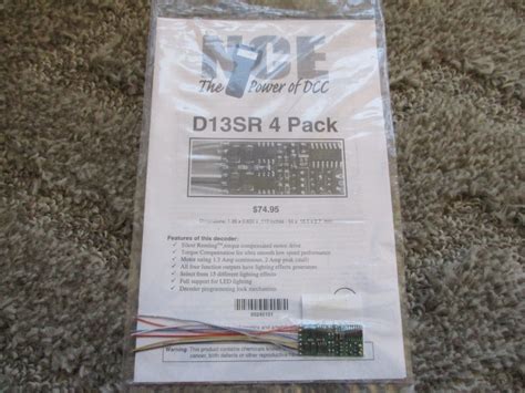 Nce D13sr Decoder 3 8 23 Ebay