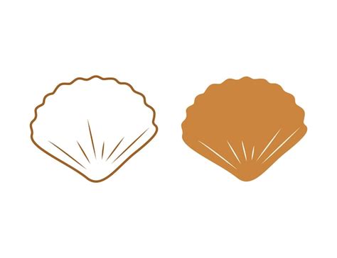 Premium Vector Sea Shell Flat Illustration