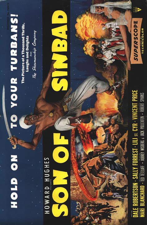 At Auction Son Of Sinbad 1955 Original Movie In House Movie Book Son Of Sinbad Is A 1955