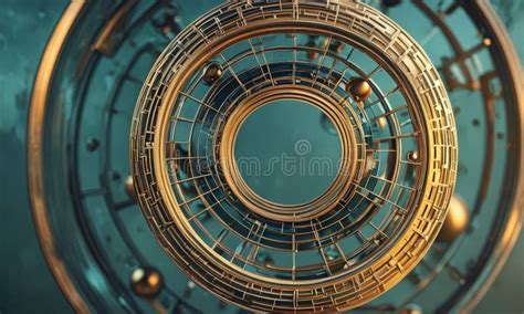 3d Complex Metallic Structure With Circular Opening Surrounded By Network Interconnected Rings