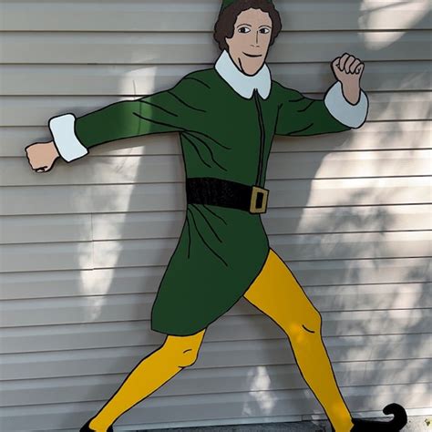 Digital Buddy The Elf Walking Pdf Instant Download Holiday Decor