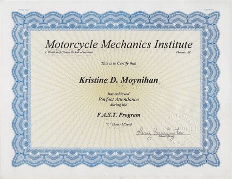 Mmi Fast Program Certificate Pdf
