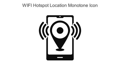 Wifi Hotspot Location Monotone Icon In Powerpoint Pptx Png And Editable