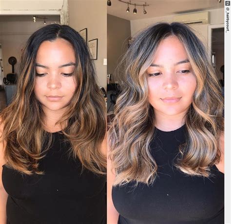 Balayage Before After
