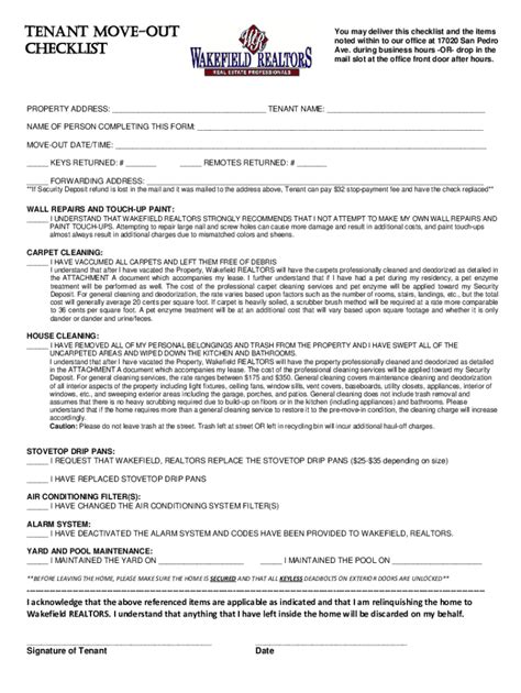 Texas Tenant Move Out Form Fill Out And Sign Online Dochub