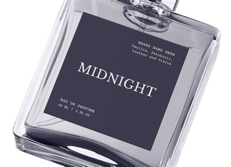 Perfume Bottle Label Cologne Label Fragrance Label Template Luxury