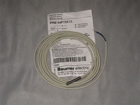Baumer Electric Inductive Proximity Switch Ifrm 04p15a1l Process