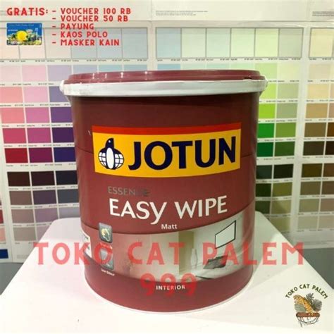 Promo Cat Tembok Interior Anti Noda Jotun Easy Wipe Tinting A 5 Kg Gln