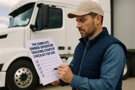 The Complete Owner Operator Trucking Startup Checklist For 2025
