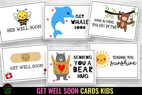 Get Well Soon Cards I Get Well Soon Card Graphic By Happy Printables