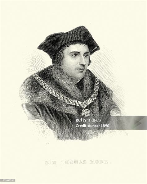 Portrait Of Sir Thomas More High Res Vector Graphic Getty Images