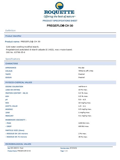 Pregeflo Ch 30 Pdf Foods Chemistry