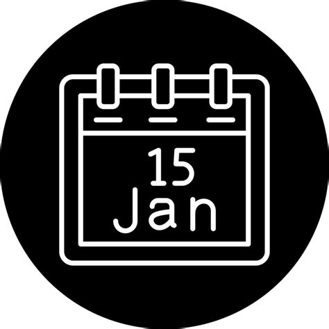 January 15 Vector Icon 32195278 Vector Art At Vecteezy