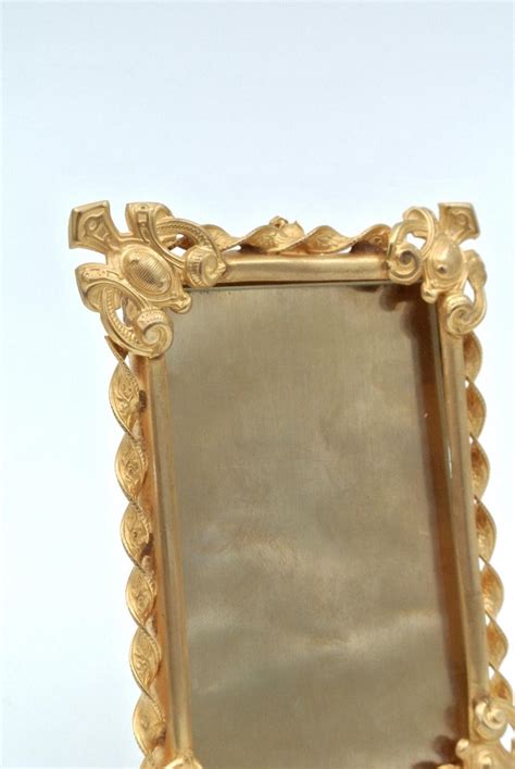Pair Of Small Gilded Brass Photo Frames At 1stdibs