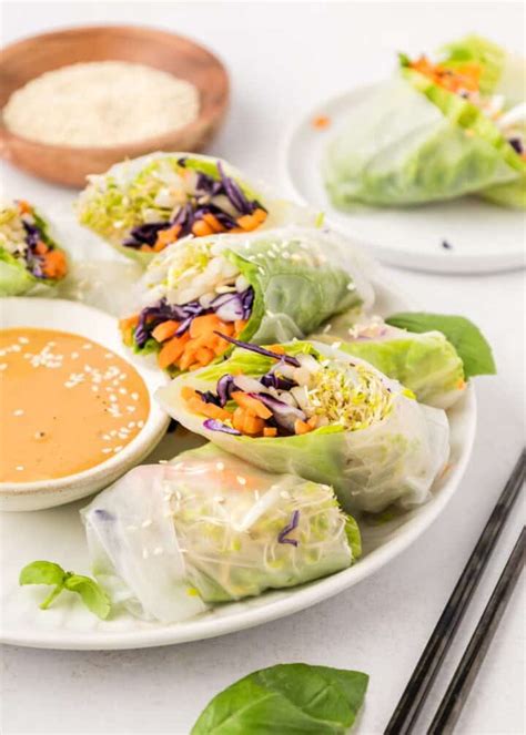 Veggie Spring Rolls Living Chirpy