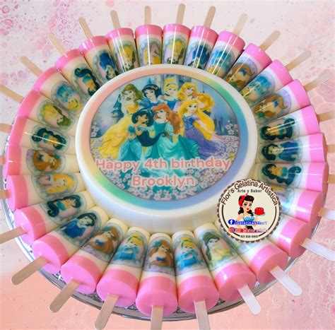 Disney Princesses Jello Flors Gelatina Artistica Facebook