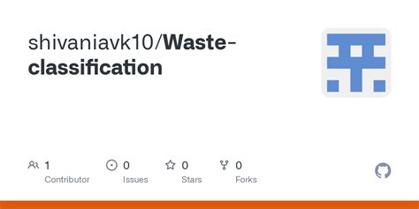 Github Shivaniavk10waste Classification