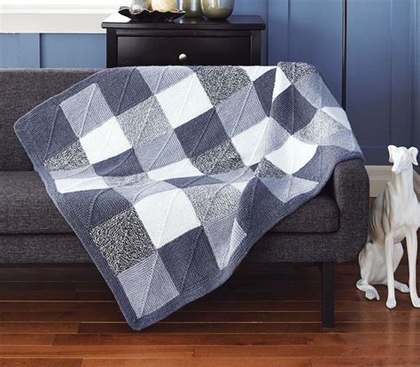 Light And Shadows Throw Pattern Mary Maxim