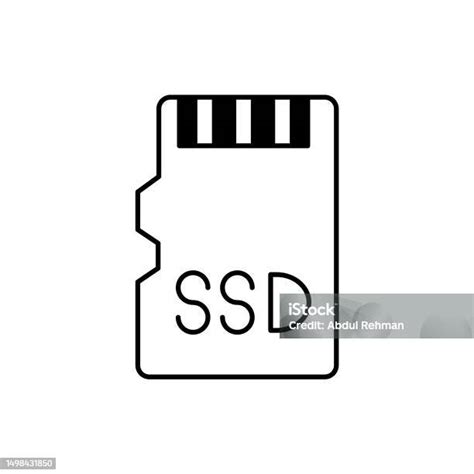 Ikon Vektor Chip Ssd Ilustrasi Stok Unduh Gambar Sekarang Cakram