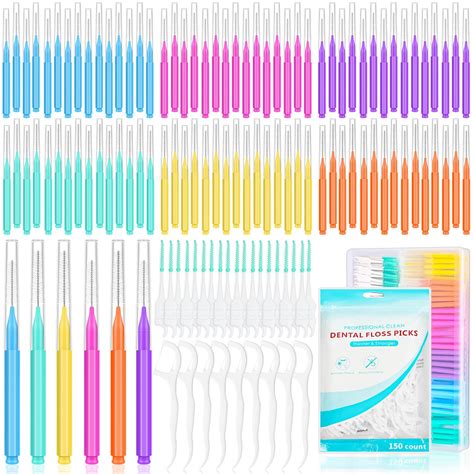 Lezmarket 450pcs Interdental Brushes And Flosser Picks Kit