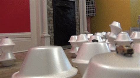 280 Lbs Of Weight Flatting Styrofoam Houses And Toy Cars Southern