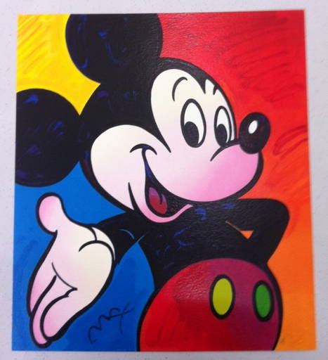Peter Max Mickey Mouse Signed And Numbered