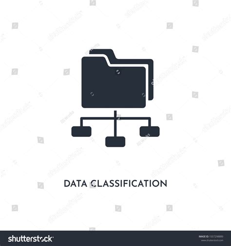 Data Classification Icon Simple Element Illustration Stock Vector