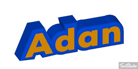 Adan Name Animated  Logo Designs