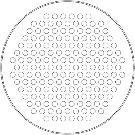 Arrangement Of Circular Holes On The End Wall Download Scientific Diagram